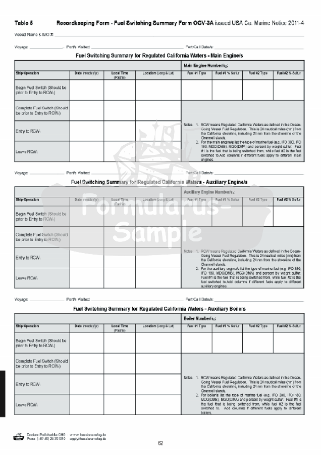 Webshop Datema Nautical Safety. Bunker Sample and SECA Fuel Change-Over Record Book